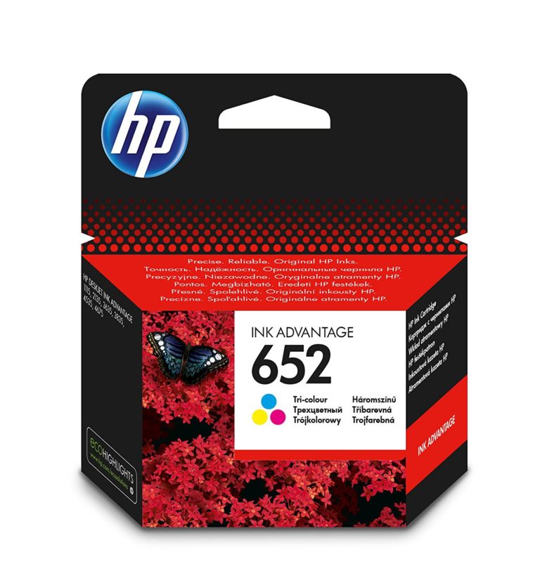 Original HP 652 Tri-Colour Ink Cartridge F6V24A from Ecomelani Cyprus