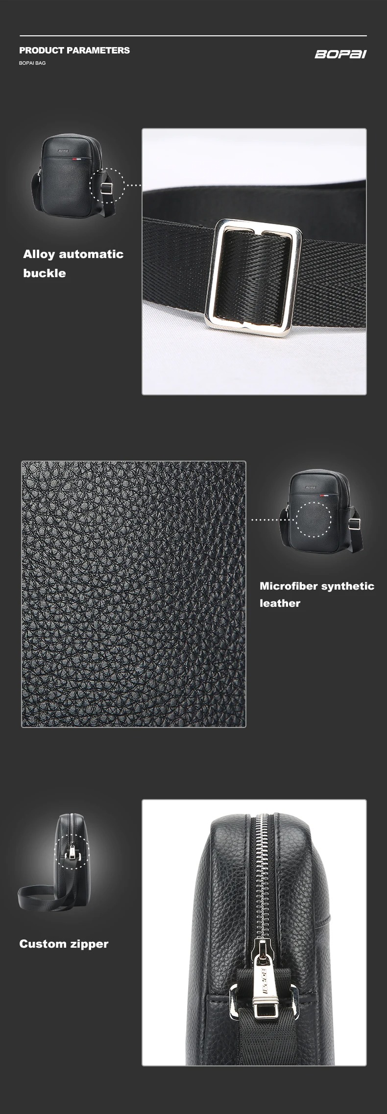 Bopai Velmont Leather Laptop Backpack 15.6″ | Luxury Business Bag Cyprus